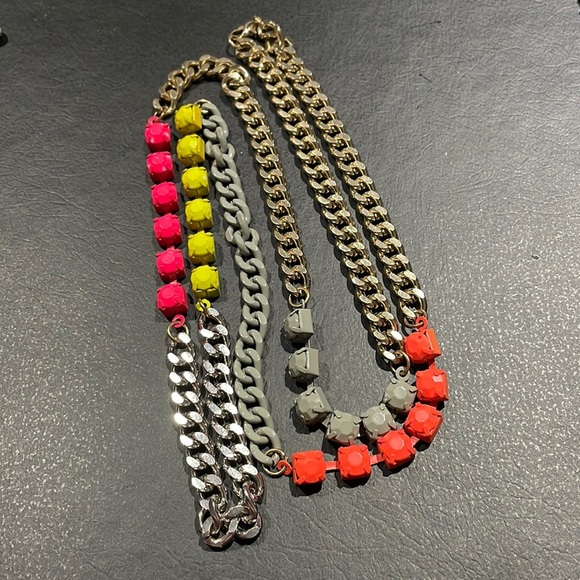 Jewelry | Vintage Long Colorful Chain Necklace | Poshmark